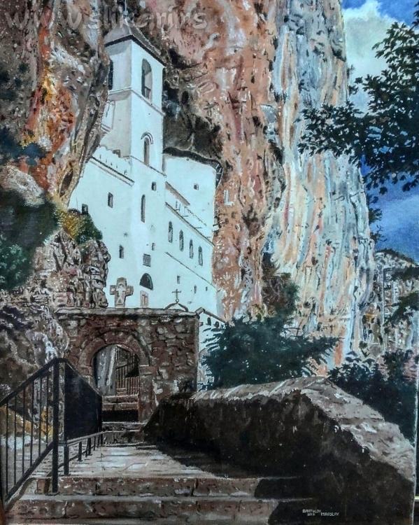 Miroslav Bartulov - Manastir Ostrog - Portal savremenih slikara - www ...